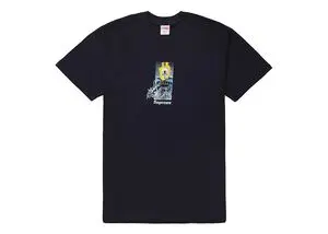 Supreme Ghost Rider Tee Shirt - Navy Blue