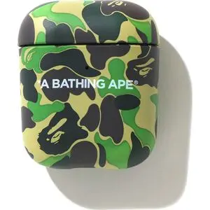 A BATHING APE Abc Camo Airpods Case - Green
