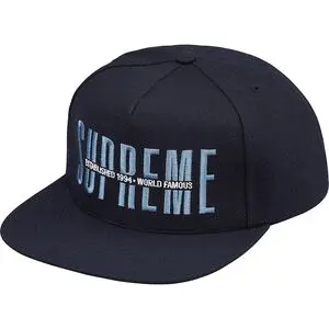 Supreme Global 5-panel Cap - Navy Blue