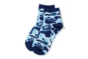 A BATHING APE Abc Camo Ankle Socks - Blue