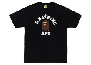 A BATHING APE Ninja College Tee Shirt - Black