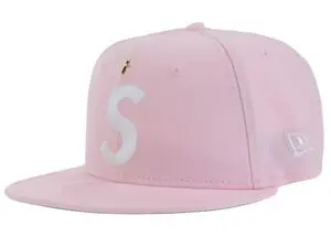 Supreme Cross S Logo Fitted Cap - Pink