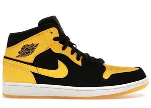 JORDAN Air Jordan 1 Retro Mid New Love Sneakers Black/varsity Maize/white