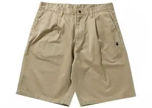 A BATHING APE One Point Wide Fit Chino Shorts - Beige