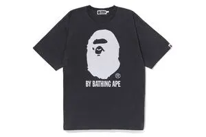 A BATHING APE Overdye Bathing Ape Relaxed Fit Tee Shirt - Black
