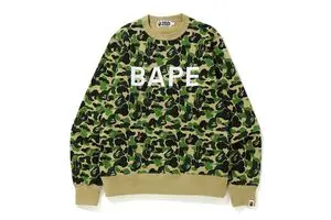 A BATHING APE Camo Crewneck Sweatshirt