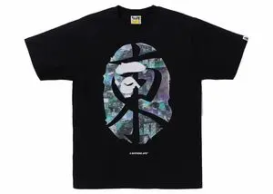 A BATHING APE Neon Tokyo Tee Shirt - Black