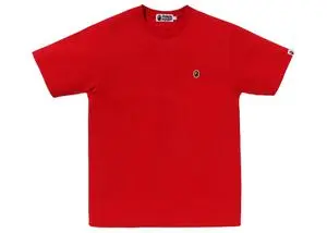 A BATHING APE One Point Pocket Tee Shirt - Red