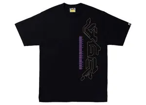 A BATHING APE Logo 2 Tee Shirt - Black
