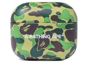 A BATHING APE Abc Camo Airpods Case - Green