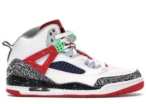 JORDAN Jordan Spizike Poison Green Sneakers White/light Poison Green/university Red