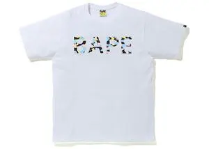 A BATHING APE New Camo Tee Shirt - White