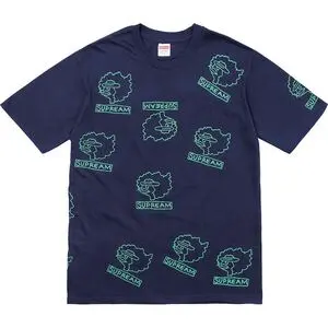 Supreme Gonz Heads Tee Shirt - Navy Blue