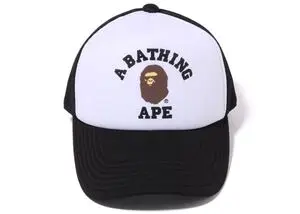 A BATHING APE College Mesh Cap - Black