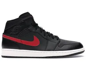 JORDAN Jordan 1 Retro Mid Black/team Red