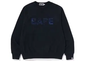A BATHING APE Relaxed Fit Crewneck Sweatshirt With Patch