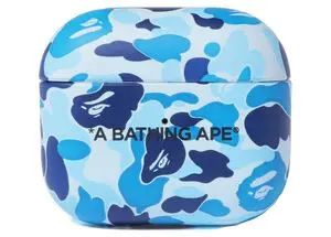A BATHING APE Abc Camo Airpods Case - Blue