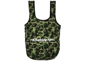 A BATHING APE Abc Camo Ape Head Utility Bag