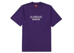 Supreme Glitter Short Sleeve Top - Purple