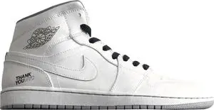 JORDAN 1 Retro Mid Jeter Day Sneakers - White/wolf Grey