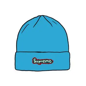 Supreme Gonz Logo Beanie - Light Blue