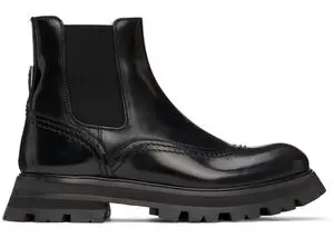 Alexander McQueen Leather Brogue Boot