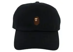 A BATHING APE One Point Panel Cap - Black