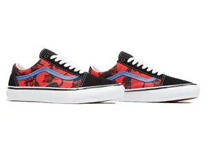 VANS Old Skool Sneakers - Black/red/blue