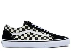 VANS Old Skool Primary Checkin Sneakers - Black/true White