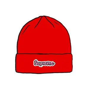 Supreme Gonz Logo Beanie - Burnt Red