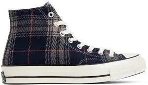 CONVERSE Chuck Taylor All Star 70 Hi Plaid Pack - Navy Blue/terracotta Red/egret