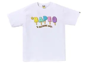 A BATHING APE Popsicle Tee Shirt - White