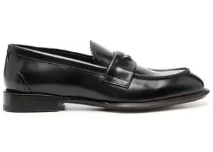 Alexander McQueen Leather Penny Loafer - Black