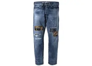 Bape Knee Length Jeans For Men