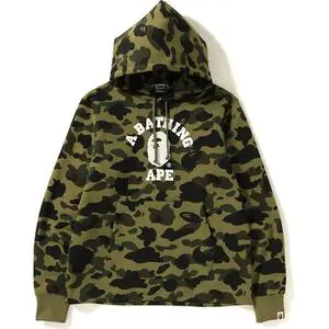 A BATHING APE 1st Camo College Wide Pullover Hoodie