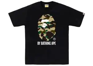 A BATHING APE 1st Camo Bathing Ape Tee Shirt - Black/yellow