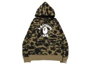 A BATHING APE 1st Camo College Pullover Hoodie