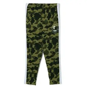 A BATHING APE 1st Camo Line Jersey Pants - Green