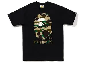 A BATHING APE 1st Camo By Bathing Ape Tee Shirt (fw22) Black Yellow