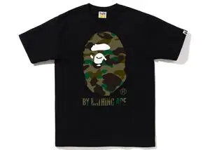 BAPE 1st Camo By Bathing Ape Tee Shirt Black/green