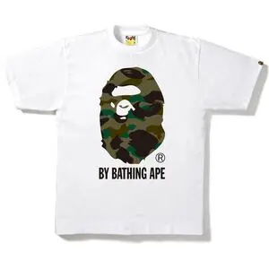 A BATHING APE 1st Camo Bathing Tee Shirt - White/green