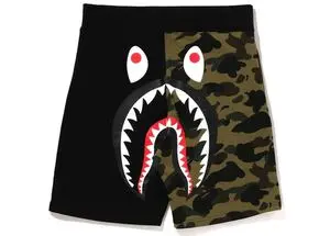A BATHING APE 1st Camo Back Shark Sweat Shorts