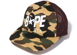 A BATHING APE 1st Camo Sta Mesh Cap - Yellow
