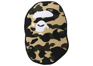 A BATHING APE 1st Camo Ape Head Cushion - Yellow