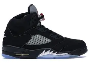 JORDAN Jordan 5 Retro Metallic Sneakers Black/fire Red/metallic Silver