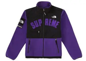 Supreme The North Face Arc Logo Denali Fleece Jacket - Purple