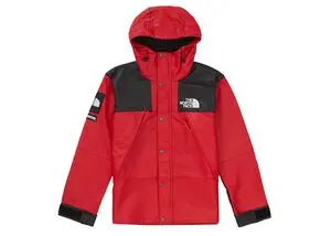 Supreme The North Face Leather Mountain Parka Jacket - Red