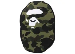 A BATHING APE 1st Camo Ape Head Cushion - Green