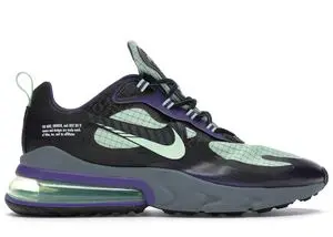 Nike Max 270 React Future Swoosh Sneakers - Black/cool Grey/court Purple