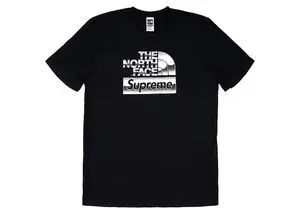 Supreme The North Face Metallic Logo T-shirt - Black